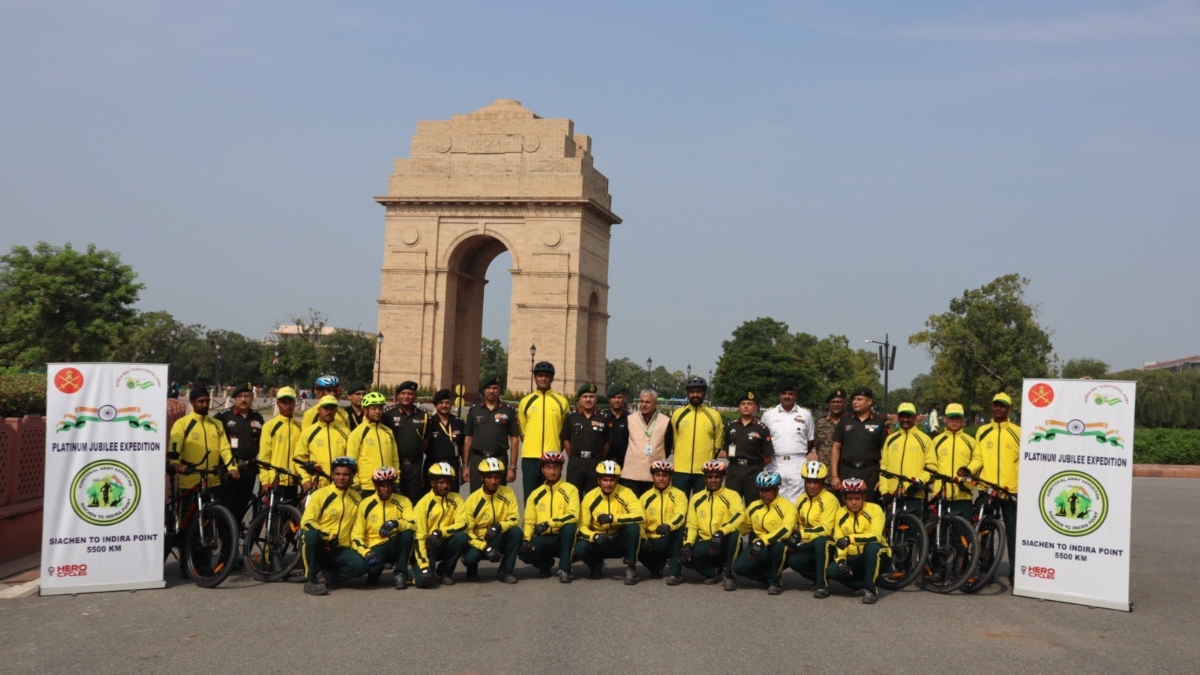 Territorial army sets off on 5,500 km cycling, sailing, scuba ...