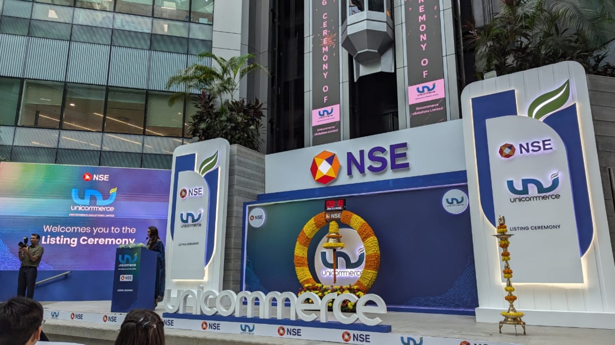 Unicommerce eSolutions makes stellar debut, lists at 118% premium - Market News | The Financial ...