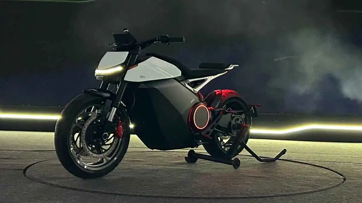 Ola Roadster series electric motorcycles launched at Rs 75,000 ...