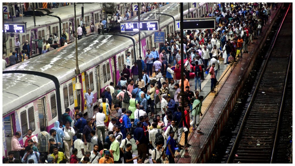 Mumbai Weather Today: Heavy rainfall disrupts trains, traffic across ...
