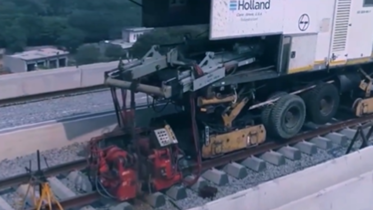 New era for Indian Railways: NTC machine accelerates track laying to 1. ...