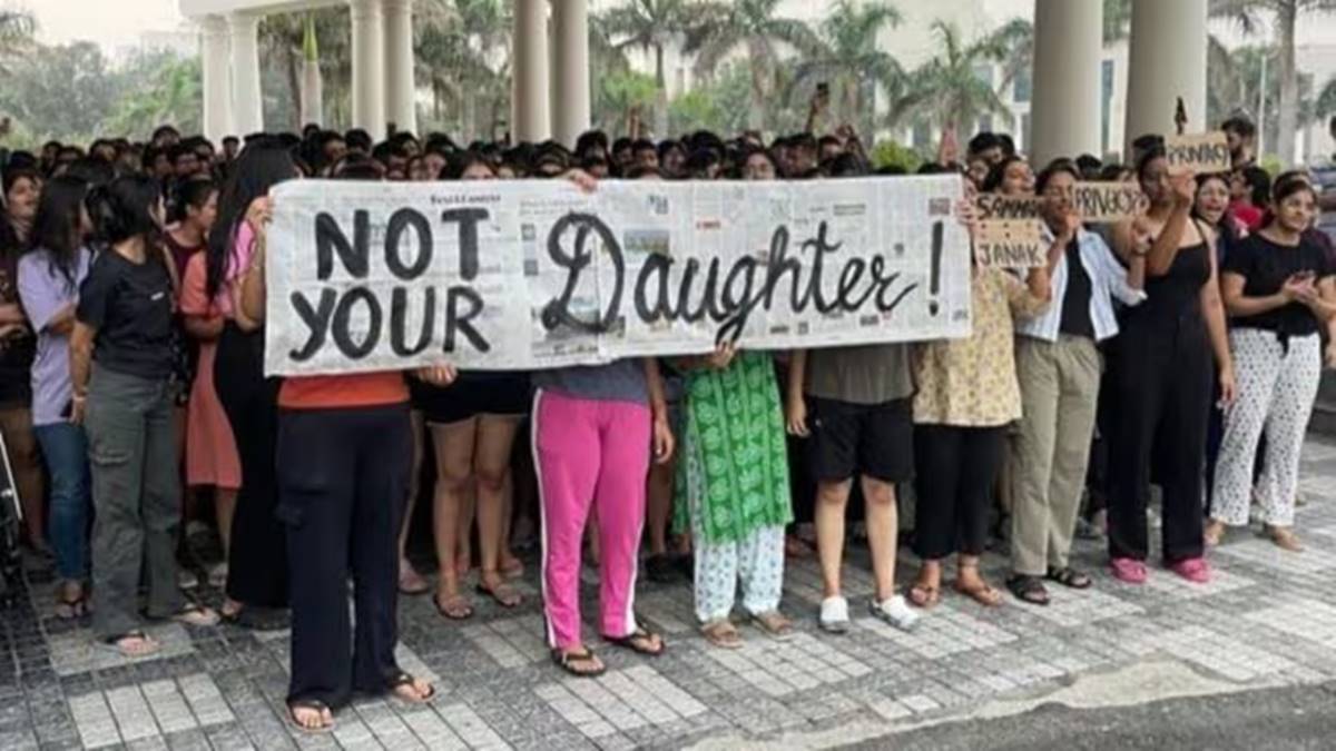 Students of RGNUL Patiala protest against VC over alleged privacy ...