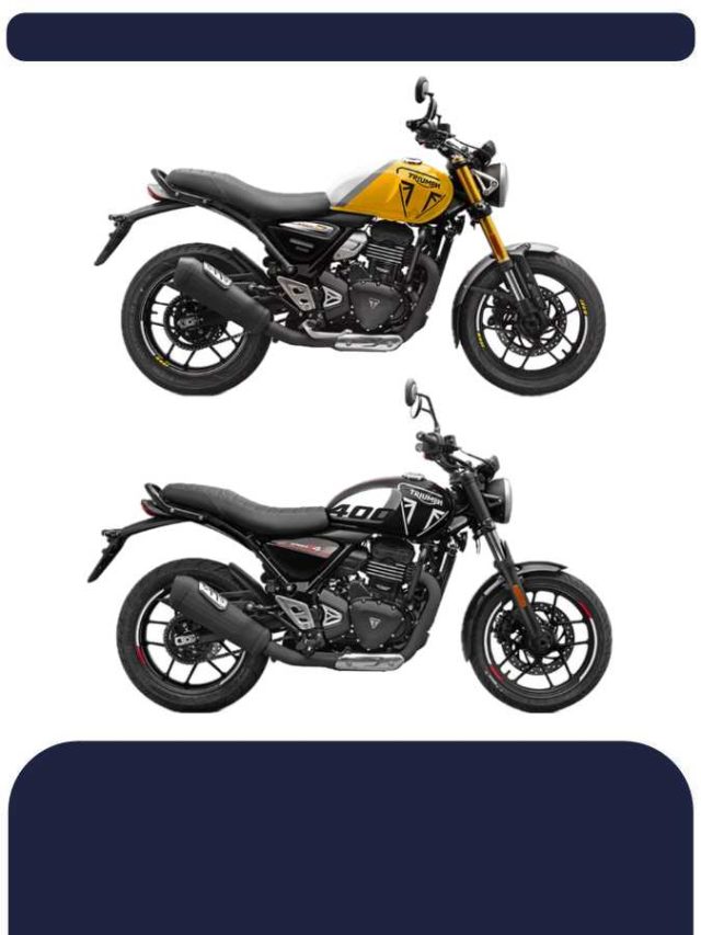 Triumph Speed 400 and Speed T4 Colour options