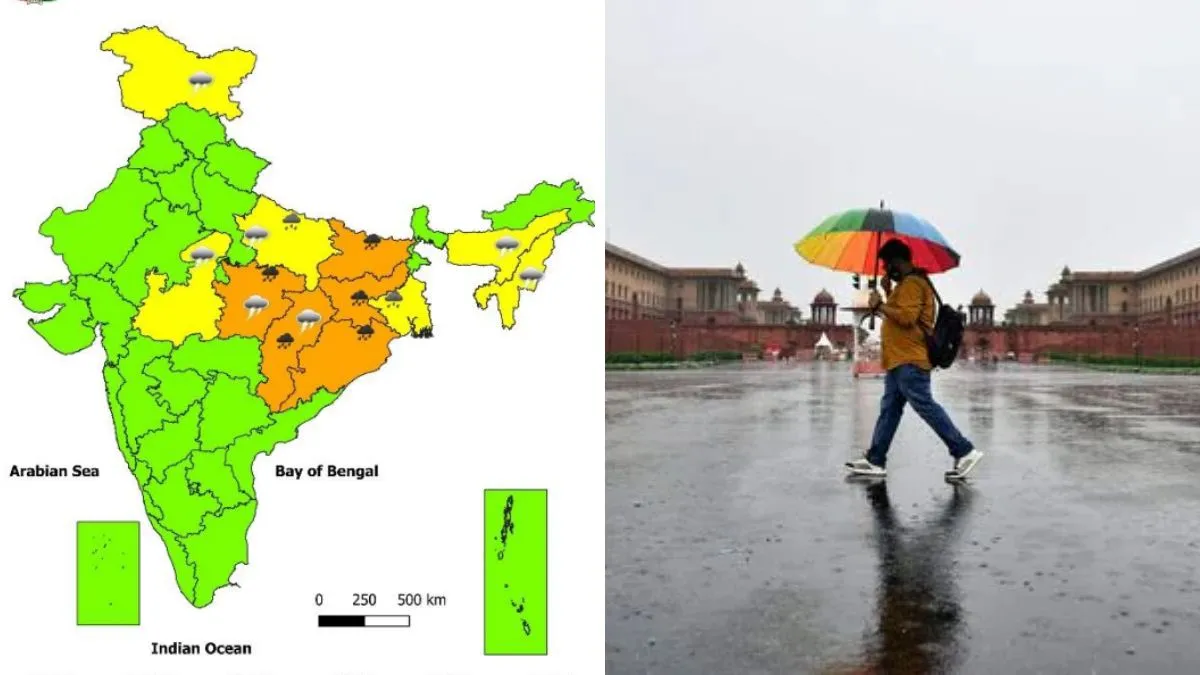 Weather Forecast Today: IMD predicts widespread rainfall across India; Heavy showers likely in ...