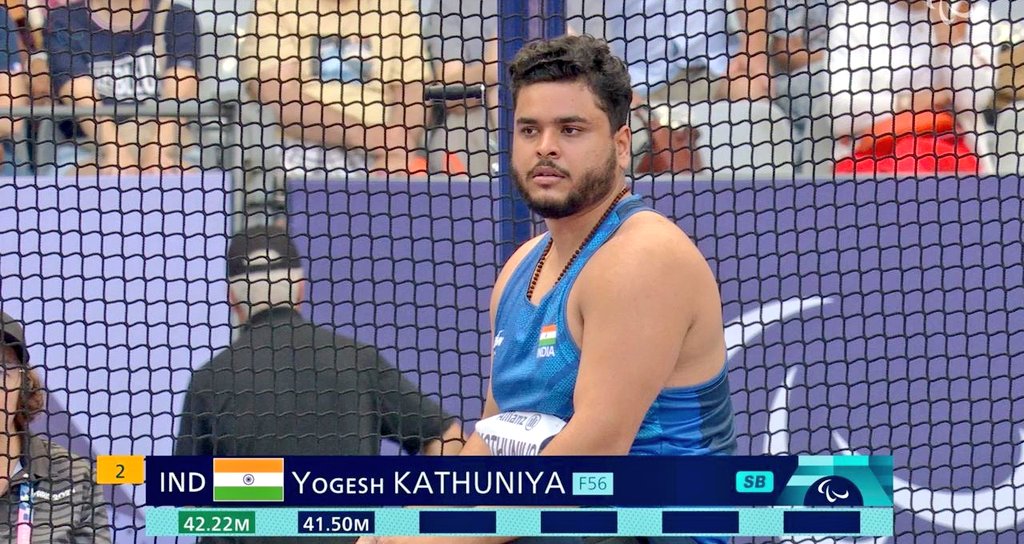 India bags its eighth medal at Paris Paralympics, Yogesh Kathuniya ...