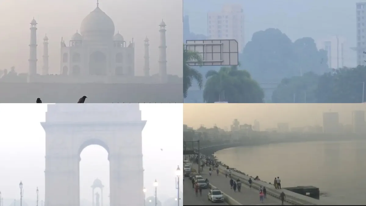 Smog envelops Indian cities! Rising pollution levels grip Delhi, Mumbai ...