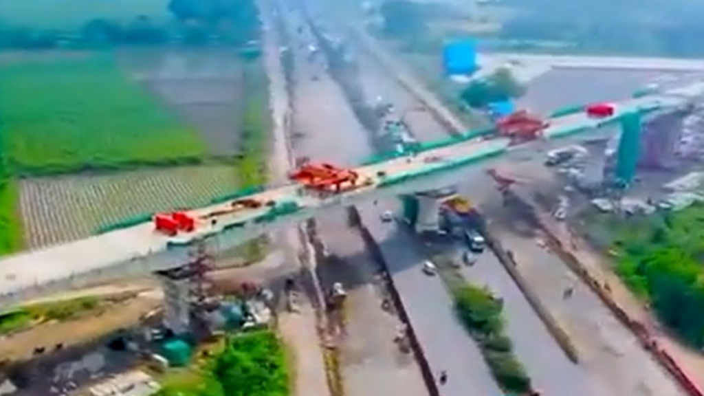 Mumbai-Ahmedabad Bullet Train project: 210-metre PSC bridge over NH-48 completed at Navsari ...