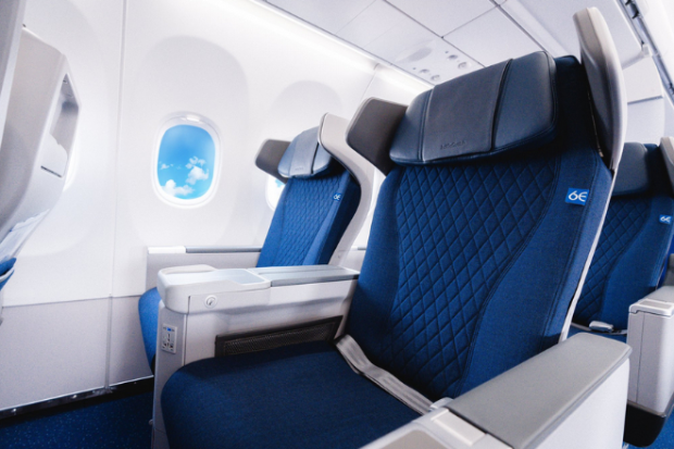 This is how Indigo's new business class 'Indigo Stretch' looks like ...