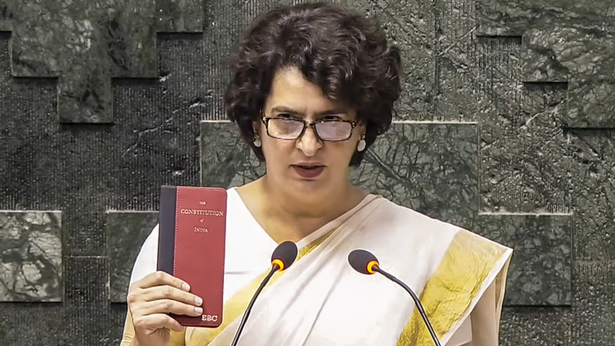 Priyanka Gandhi takes oath as Lok Sabha MP after Wayanad bypoll victory - India News | The ...