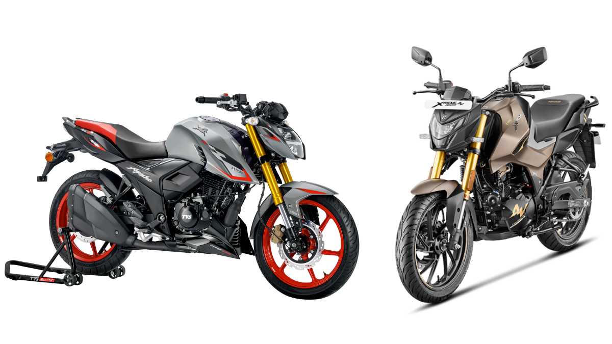 New TVS Apache RTR 160 vs Hero Xtreme 160R comparison - Bike News | The ...