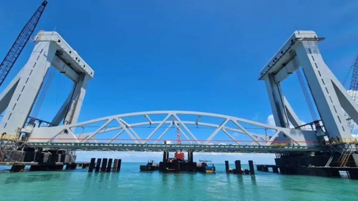 Pamban Bridge project: Indian Railways completes country's first ...