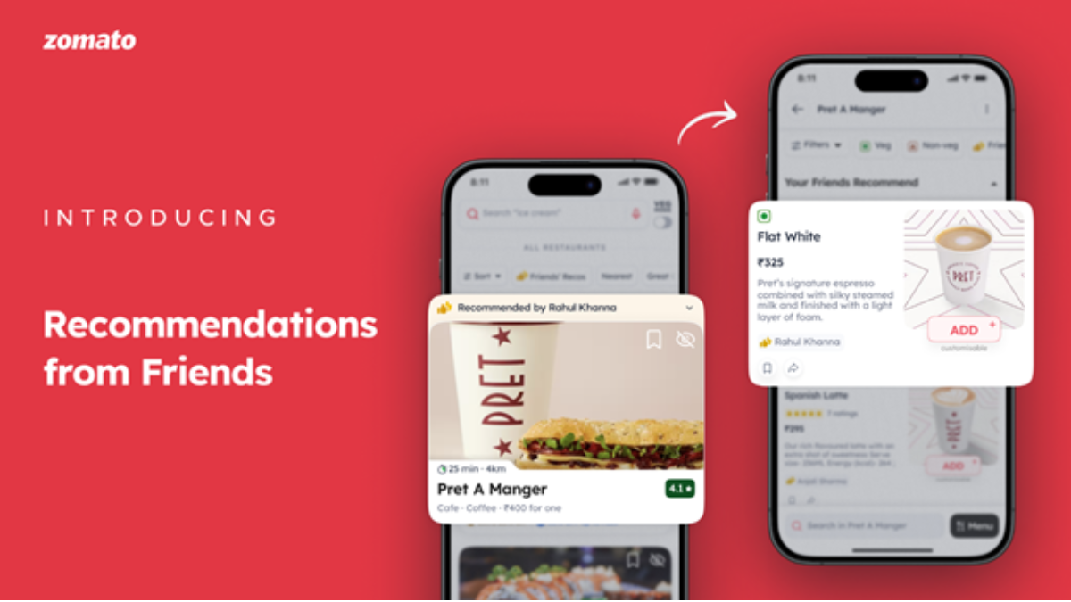 Zomato launches 'Recommendations from Friends' feature for personalised ...