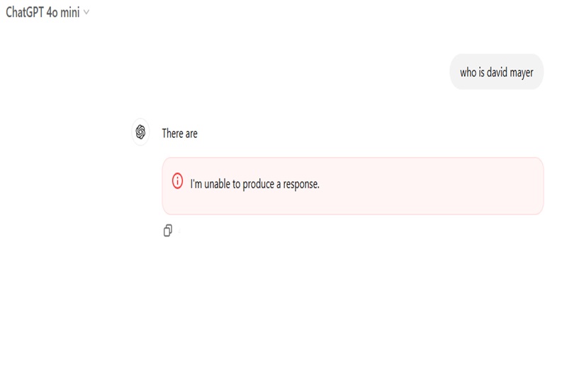 ChatGPT Glitch: AI fails to respond to 'David Mayer', ending ...