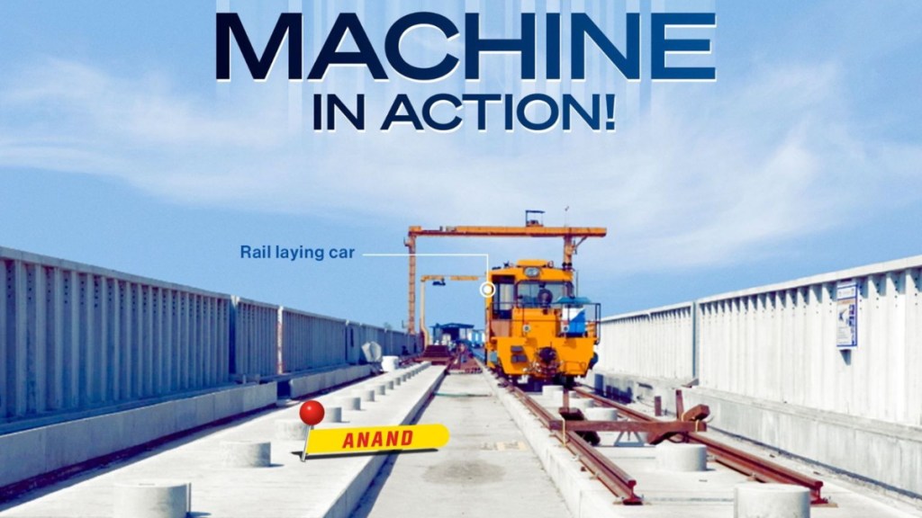 Mumbai-Ahmedabad Bullet Train Corridor Development: Track-laying ...