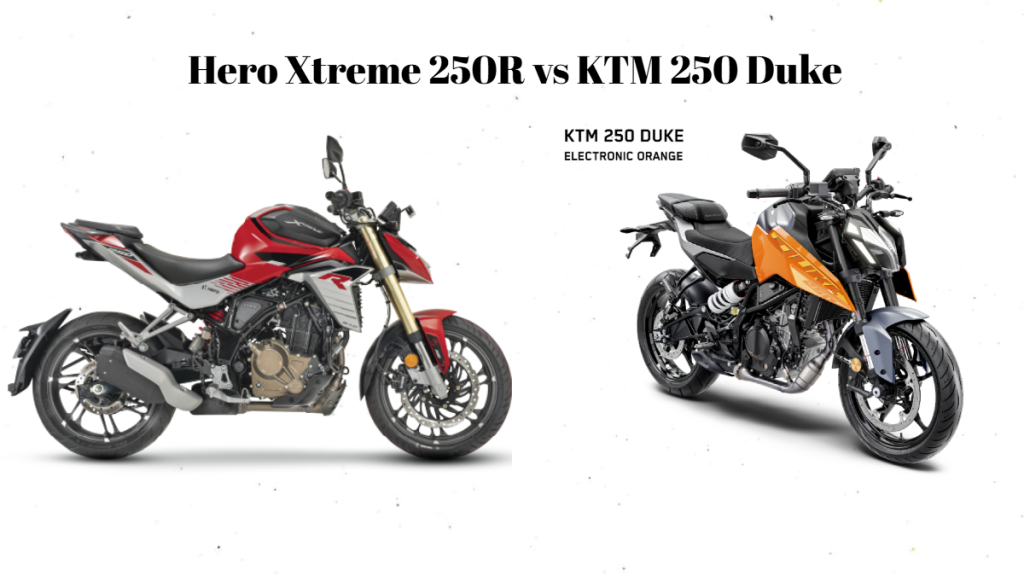 Hero Xtreme 250R vs KTM Duke 250: Specs, features, price compared ...