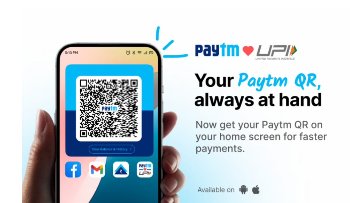 Paytm’s new QR Widget is here—Android users can now do what iOS users already Love! - Technology ...