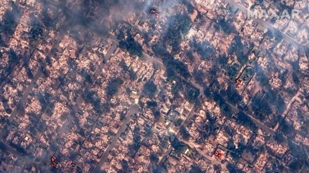 Satellite images show before and after devastation in California; over ...