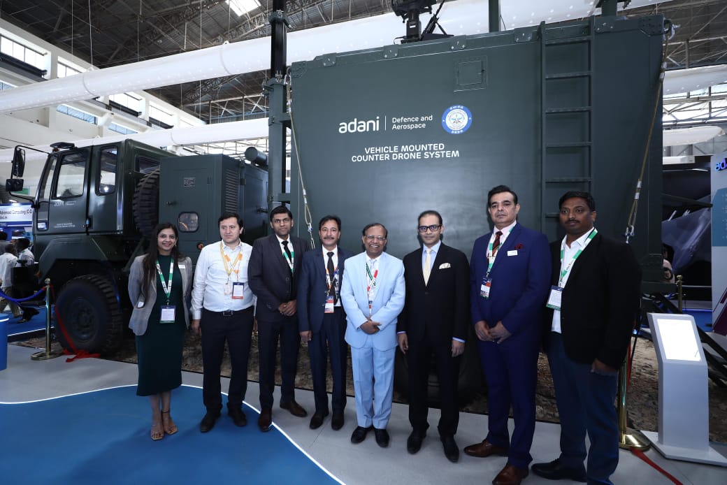 DRDO-Adani Defence & Aerospace unveil Vehicle-Mounted Counter-Drone ...