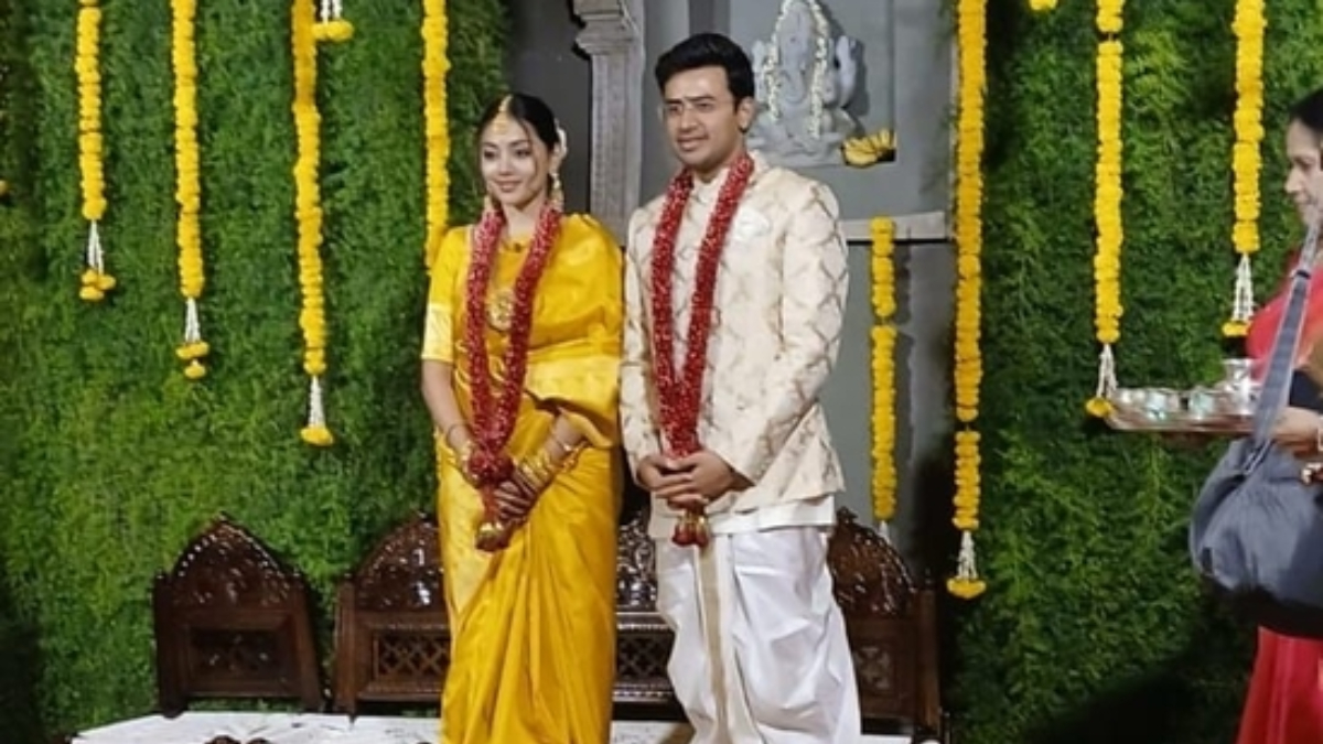 Who is Sivasri Skandaprasad? Bangalore South MP Tejasvi Surya marries ...