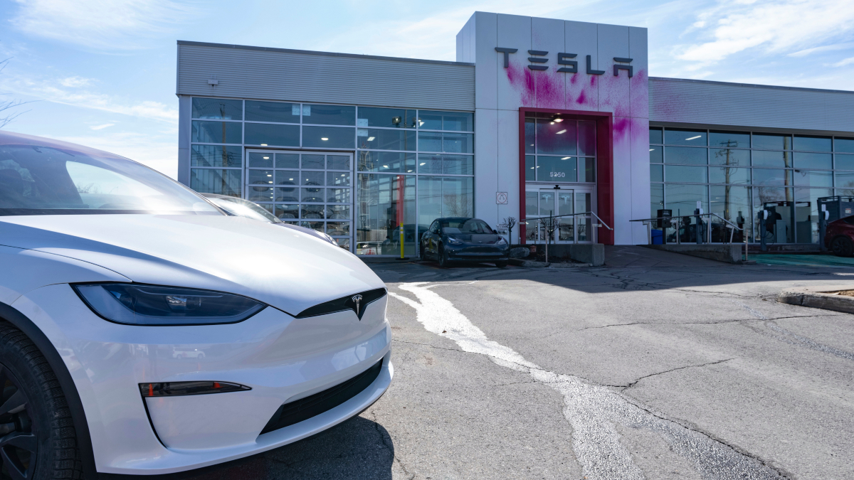 Pink paint attack on Tesla dealership: 2 arrested in Montreal vandalism ...