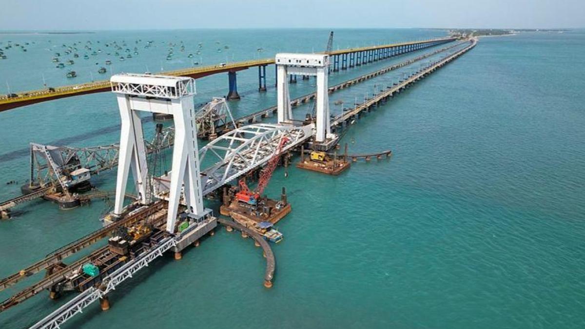 PM Modi inaugurates India's first vertical lift sea bridge in Tamil ...
