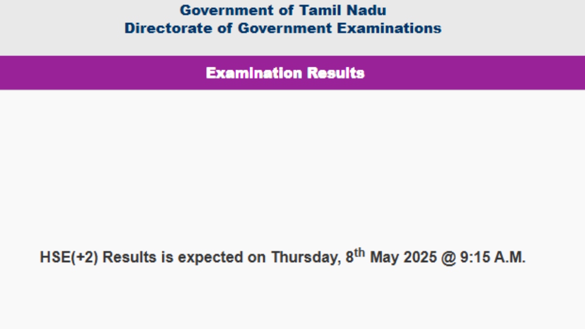 tnresults.nic.in, TN 12th +2 Results 2025 Highlights: TNGDE Tamil Nadu Board HSC Plus Two result ...