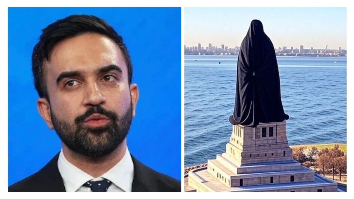 Why MAGA supporters are sharing burqa-clad Statue of Liberty image ...