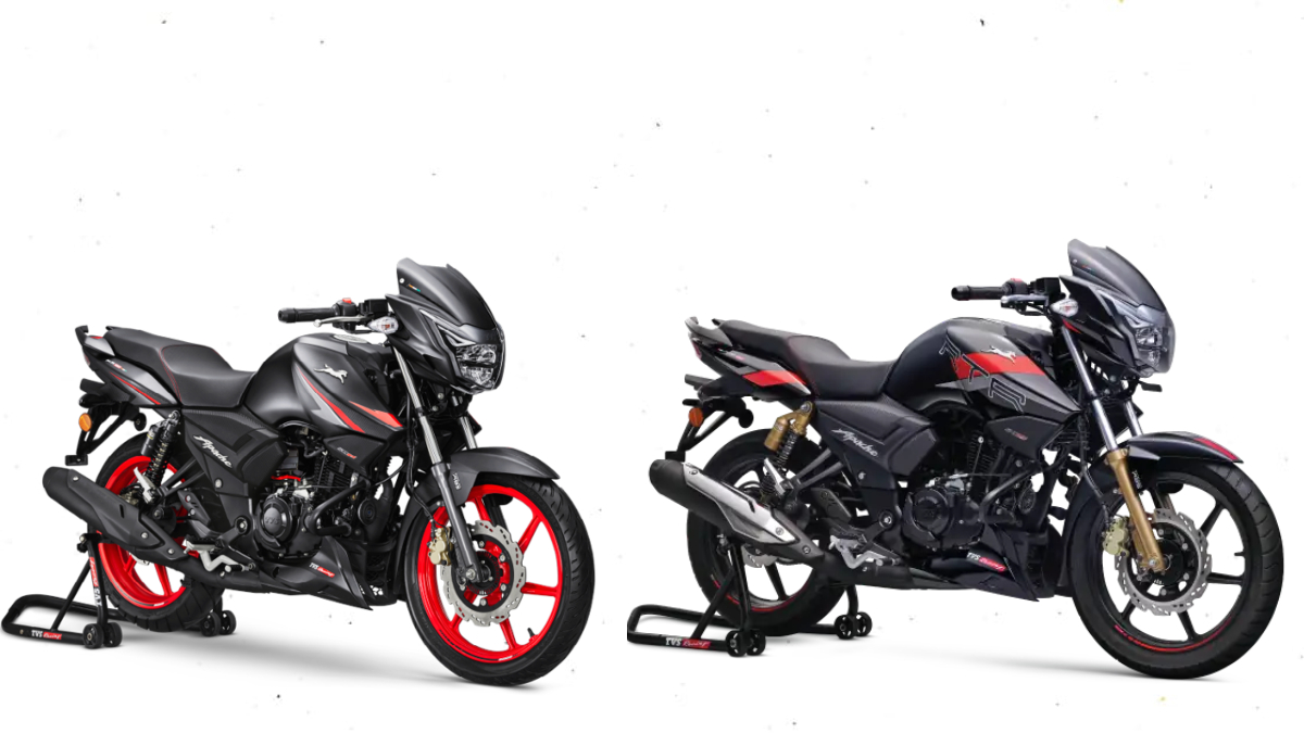 2025 TVS Apache RTR 160 4V launched at Rs 1.40 lakh, gets USD forks ...