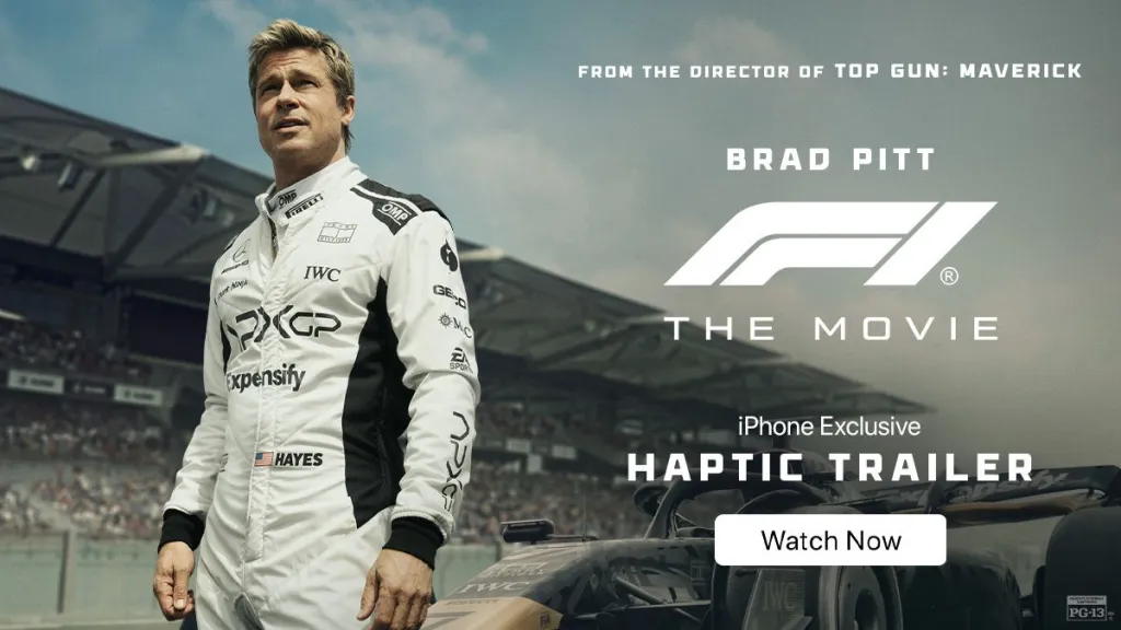 Apple releases special haptic F1 trailer that makes iPhones shake with ...