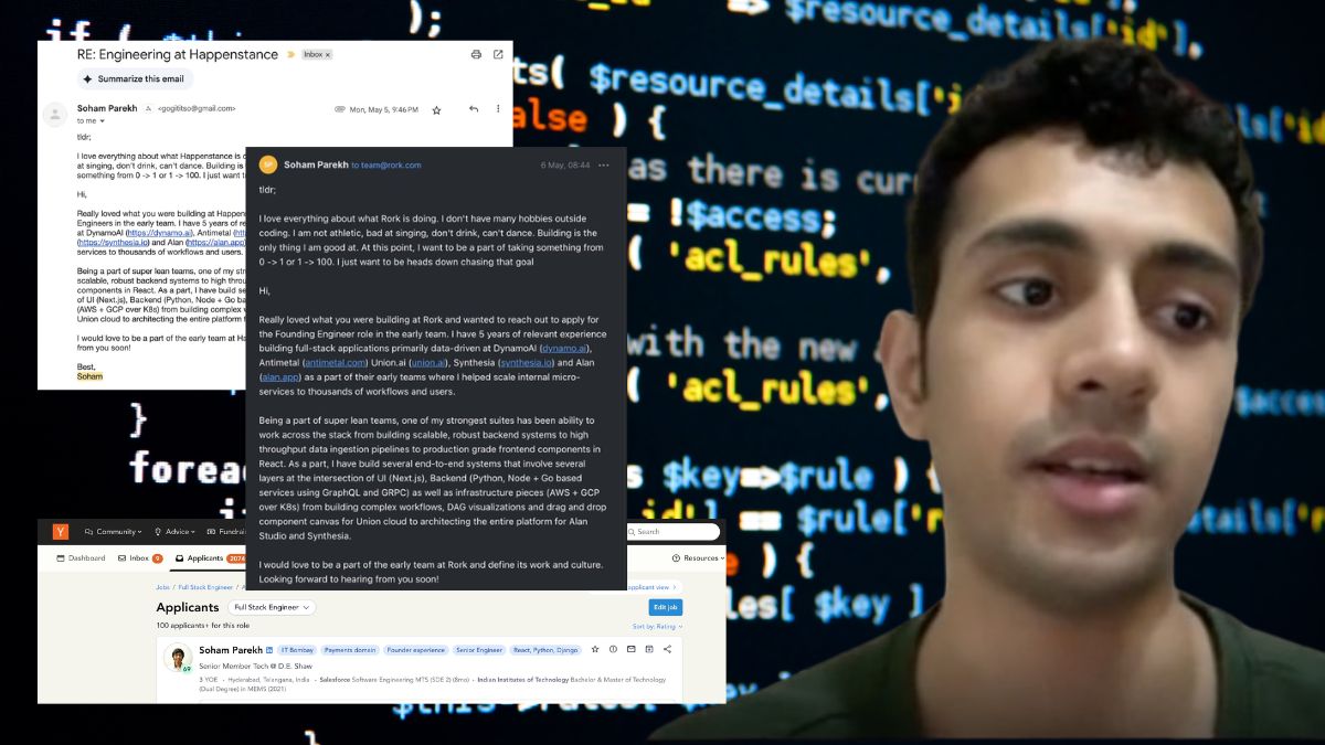 How did Soham Parekh get so many jobs? Moonlighting conman's introductory mails to companies go ...