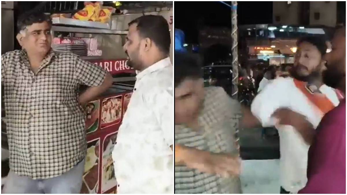 MNS workers caught on video raining slaps on sweet shop owner for not speaking Marathi, clip ...