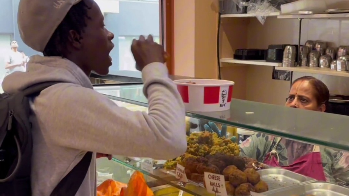‘Would he dare do…’: Man eats KFC chicken inside London ISKCON ...