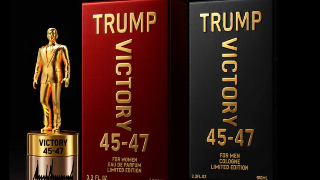'Victory 45-47': Trump hawks his gold statue fragrances - Here's how ...