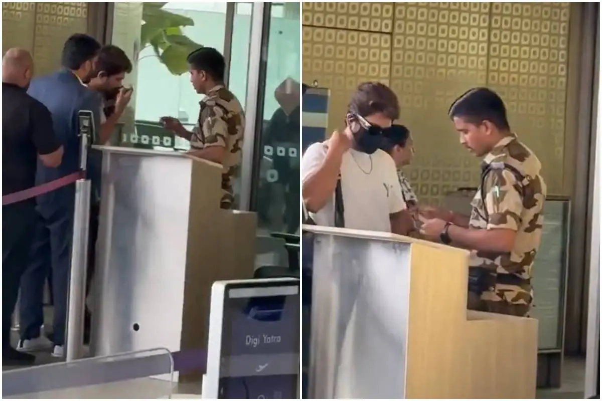 Viral video shows Allu Arjun hesitating to remove face cover for ...